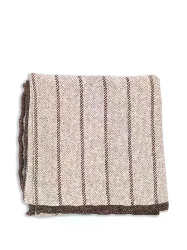 Brunello Cucinelli Striped Silk Pocket Square