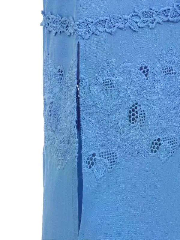 Ermanno Scervino Lace-trimmed Cut-out Midi Dress