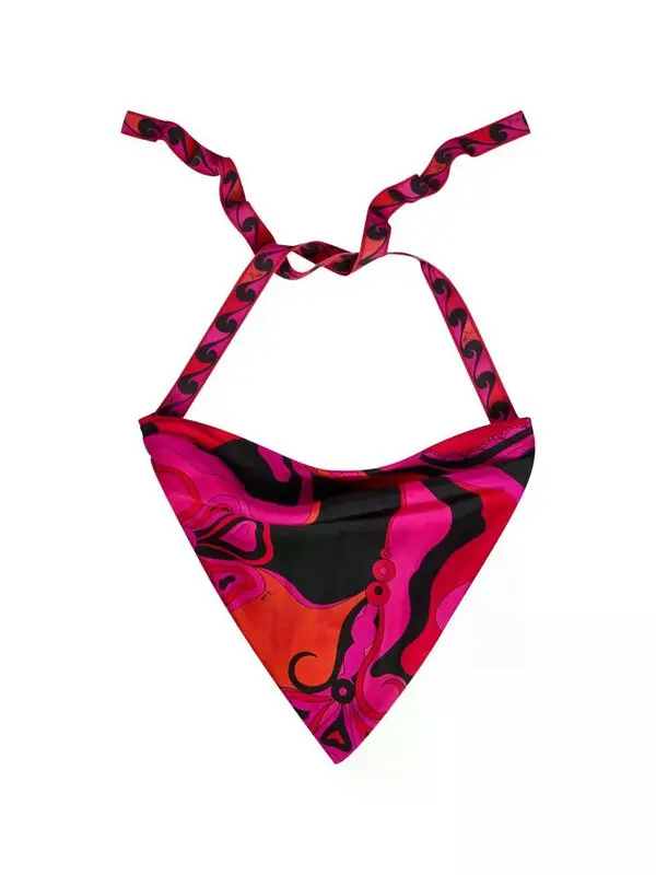 Emilio Pucci Orchidee-print Silk Bandana - Pink