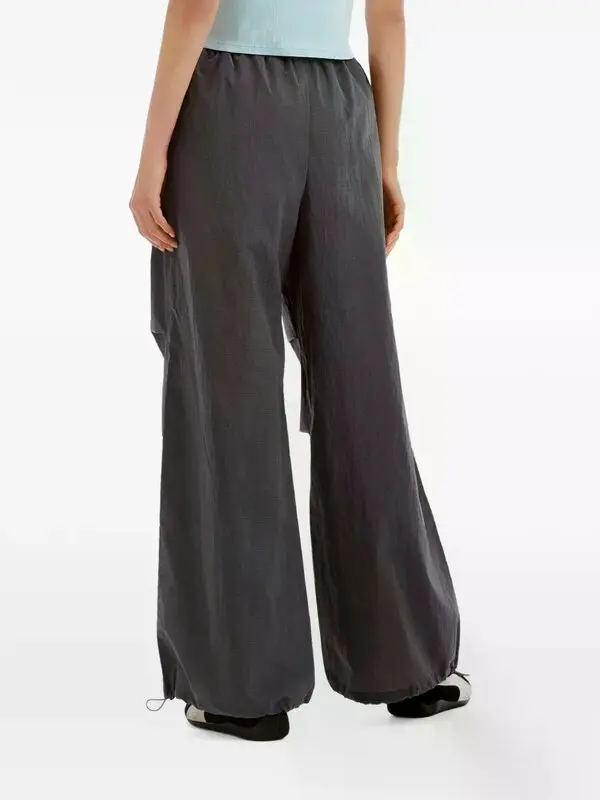 MINI CREAM Wide-leg Trousers With Lace Pocket Detail