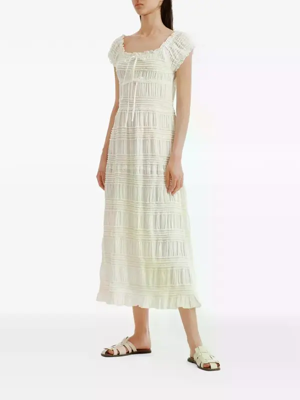 TOUT A COUP Bow-detail Midi Dress