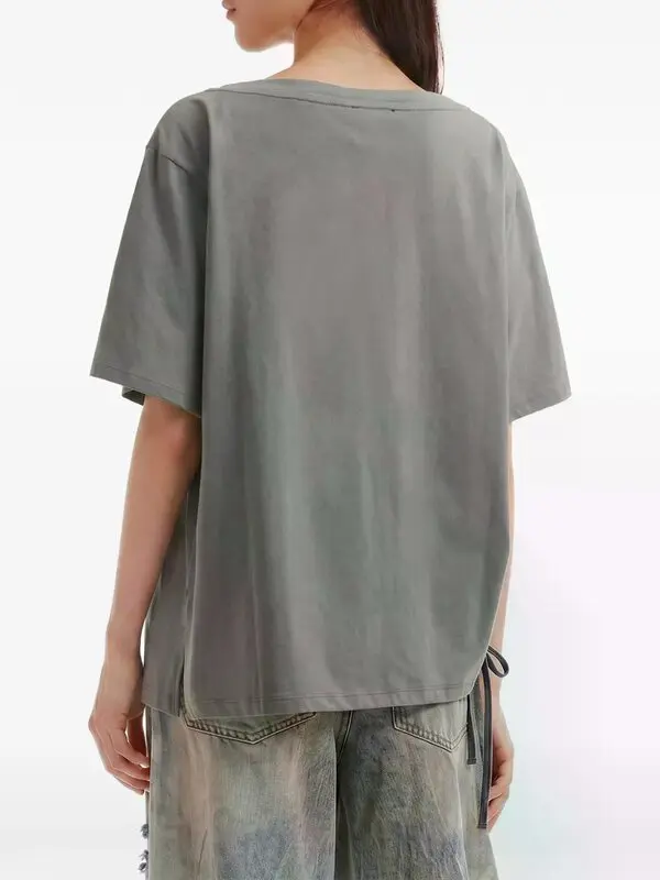 TOUT A COUP Bow-print Cotton T-shirt