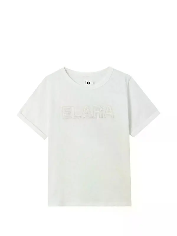B+AB Embroidered Detail Crewneck T-shirt