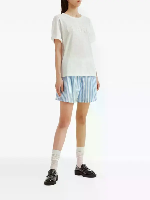 B+AB Embroidered Detail Crewneck T-shirt