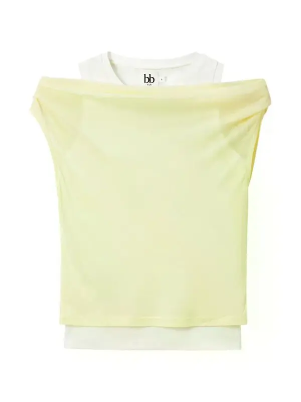 B+AB Layered Off-shoulder Tank Top