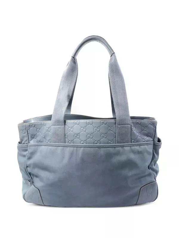 Gucci Gg Supreme Canvas Tote Bag With Leather Panels
