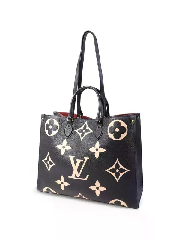 LOUIS VUITTON Gm On The Go Monogram Empreinte Tote Bag