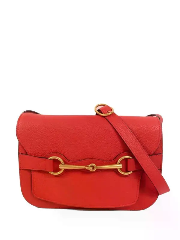 Gucci Horsebit Cross Body Bag - Red