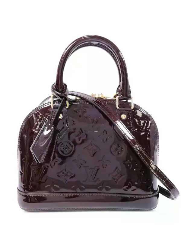 LOUIS VUITTON Monogram Vernis Alma Bb Bag