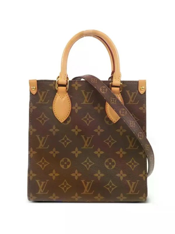 LOUIS VUITTON Sac Plat Bb Monogram Shoulder Bag - Brown
