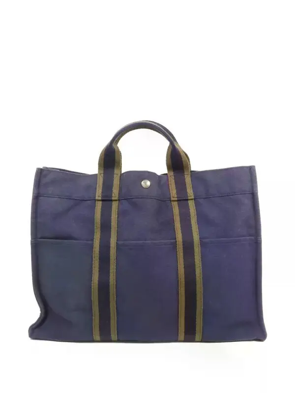 Hermès Herline Canvas Tote Bag