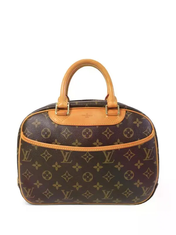 LOUIS VUITTON Monogram Trouville Tote Bag - Brown