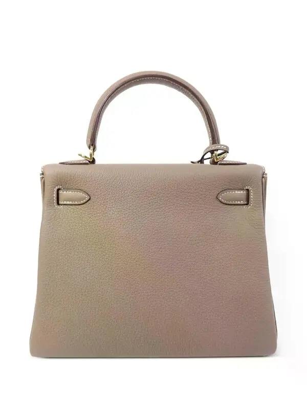 Hermès Kelly Two-tone Calfskin Tote Bag - Brown