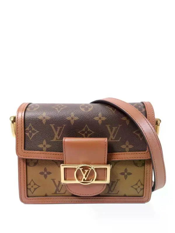 LOUIS VUITTON Mini Dauphine Monogram Crossbody Bag - Brown