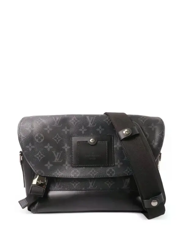 LOUIS VUITTON Monogram Eclipse Voyager Pm Crossbody Bag - Black