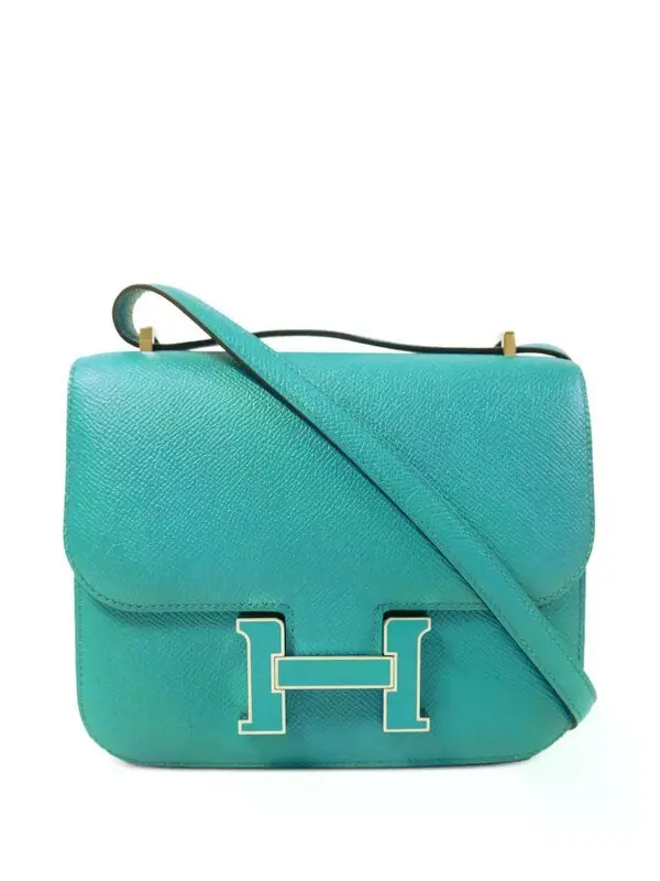 Hermès Mini Constance Epsom Crossbody Bag - Blue