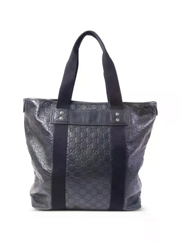 Gucci Gg Supreme Leather Tote Bag