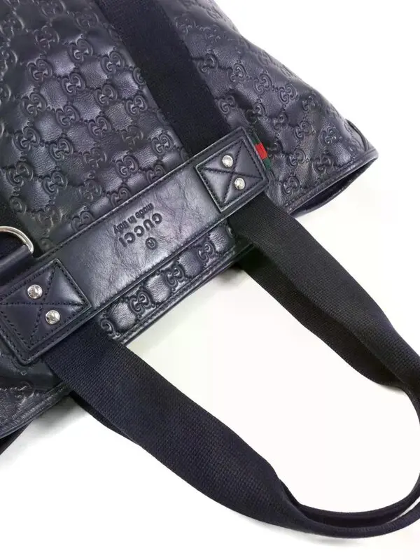 Gucci Gg Supreme Leather Tote Bag