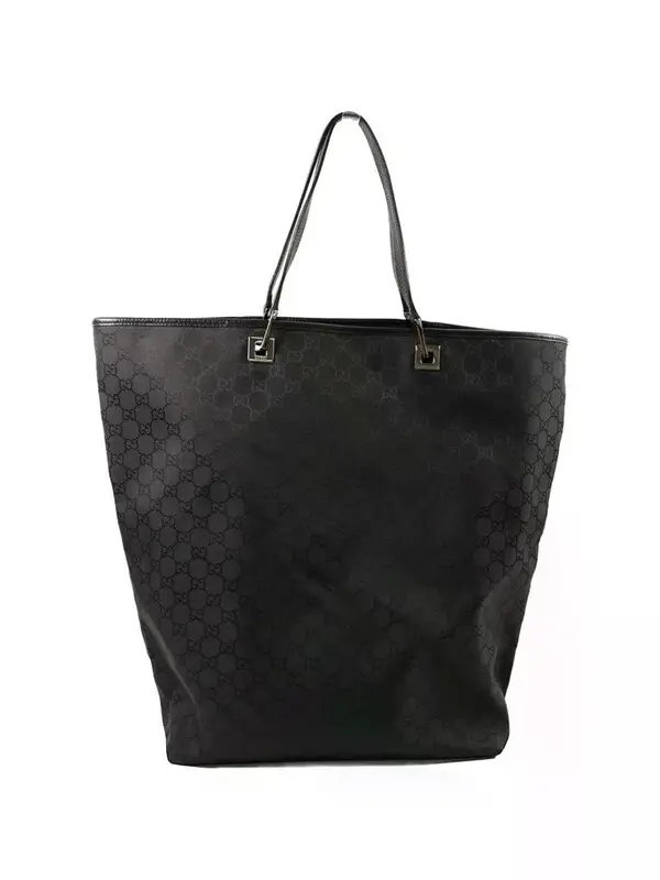 Gucci Gg Canvas Tote Bag - Black
