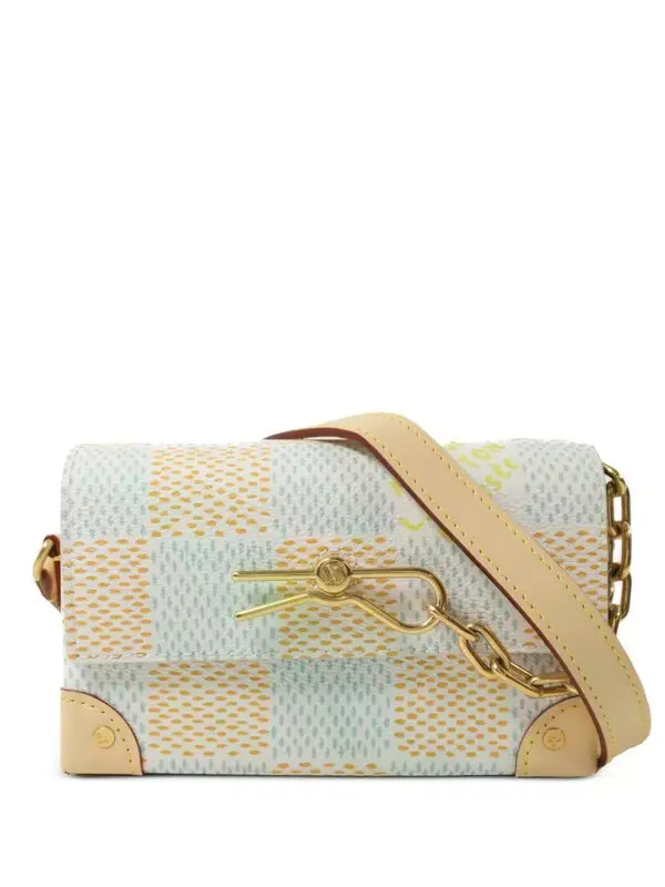 LOUIS VUITTON Steamer Damier Heritage Shoulder Bag - White