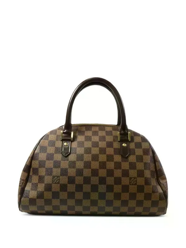 LOUIS VUITTON Mm Ribera Damier Ebene Canvas Tote Bag