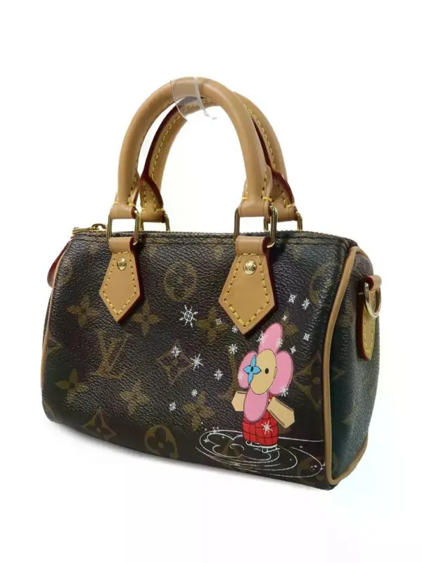 LOUIS VUITTON Monogram Nano Speedy Tote Bag