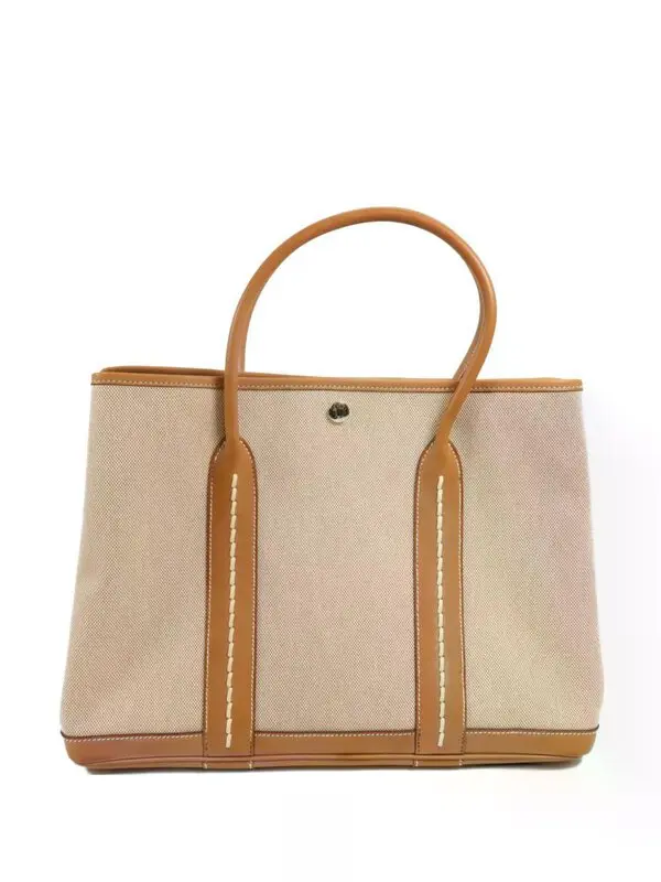 Hermès Garden Party Canvas Tote Bag - Neutrals