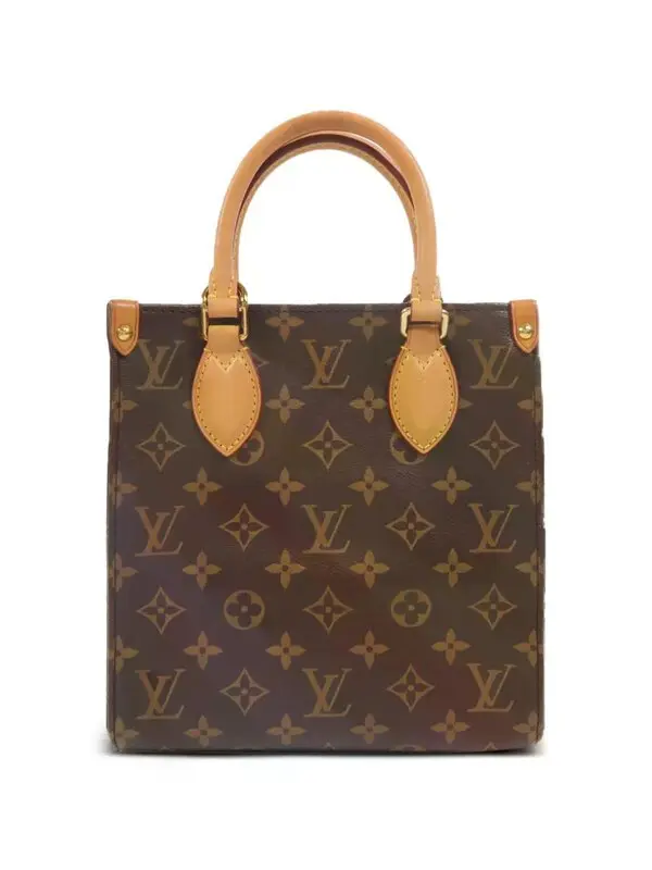 LOUIS VUITTON Bb Sac Plat Monogram Tote Bag - Brown