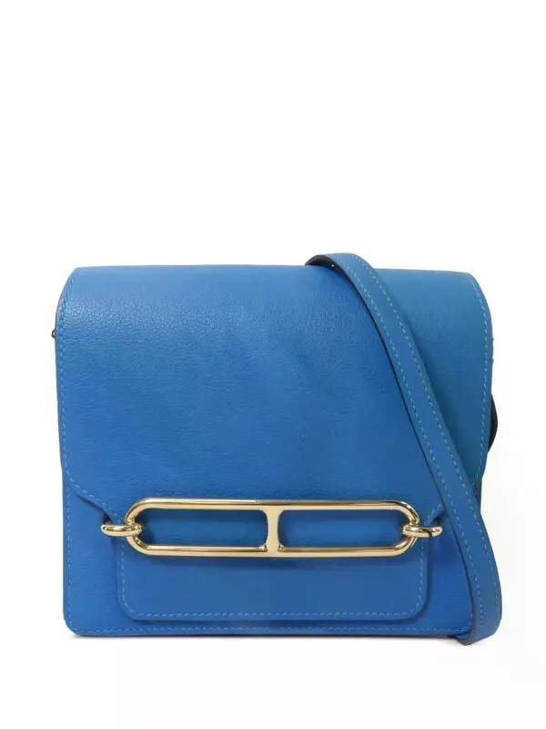 Hermès Roulis Leather Shoulder Bag - Blue