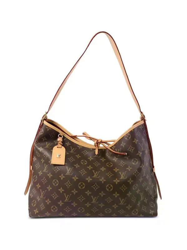 LOUIS VUITTON Monogram Canvas Carry All Shoulder Bag - Brown