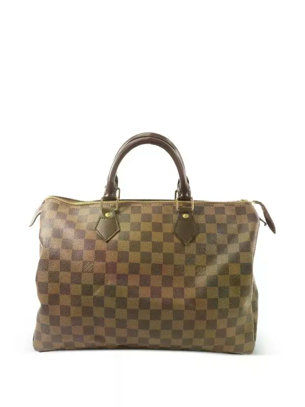 LOUIS VUITTON Damier Ebene Speedy 35 Handbag