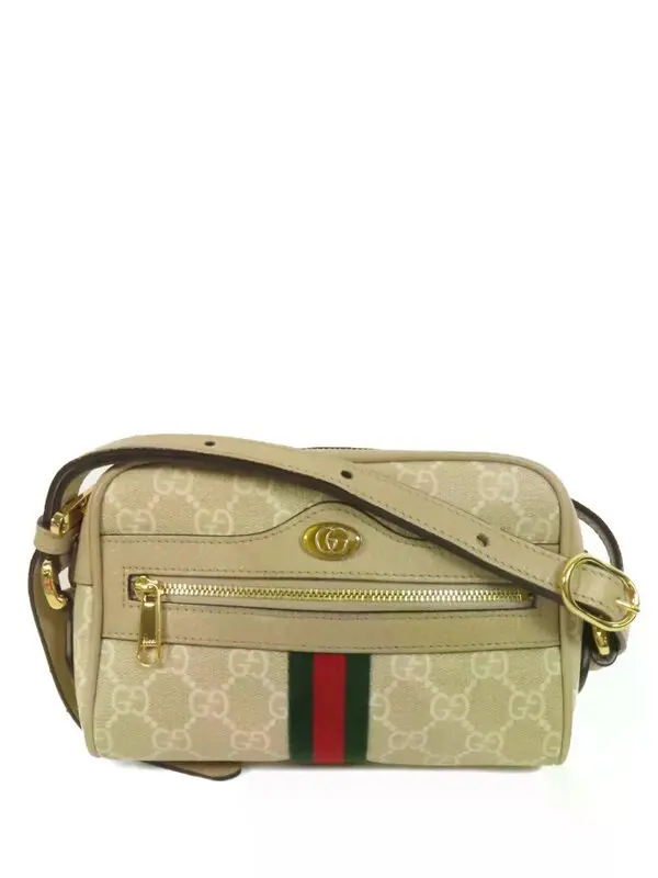 Gucci Mini Gg Ophidia Shoulder Bag - Neutrals