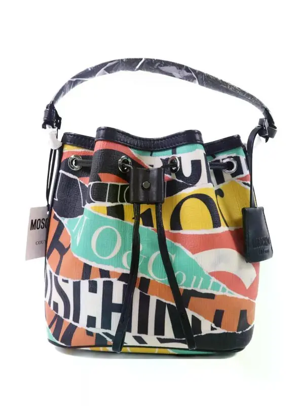 Moschino Print Bucket Bag
