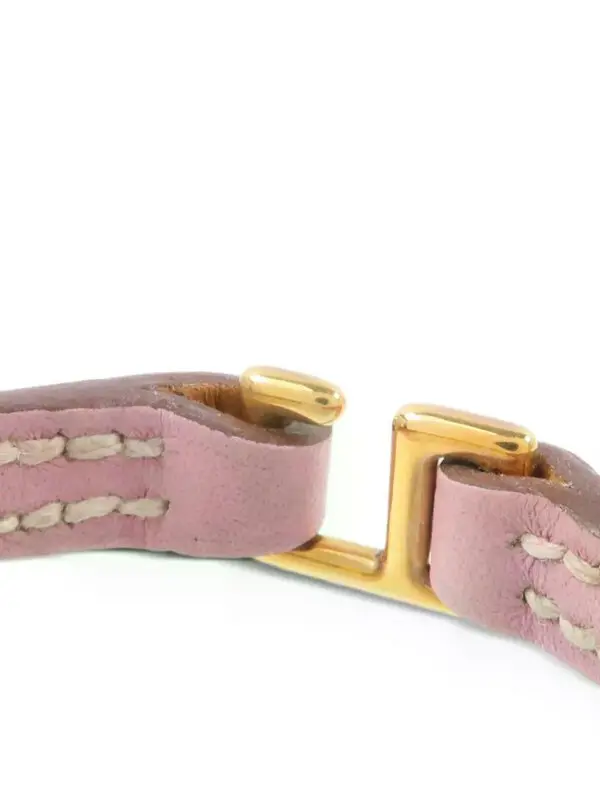 Hermès Mini Rivale Leather Bracelet
