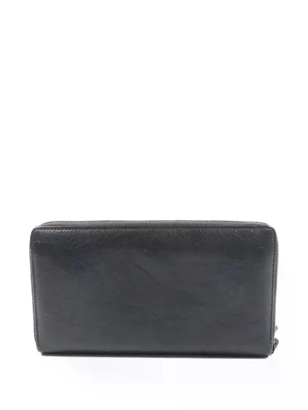 Balenciaga Stud-embellished Leather Wallet