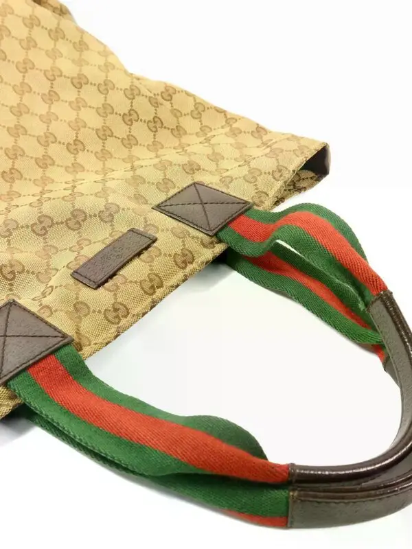 Gucci Gg Canvas Web-stripe Tote Bag