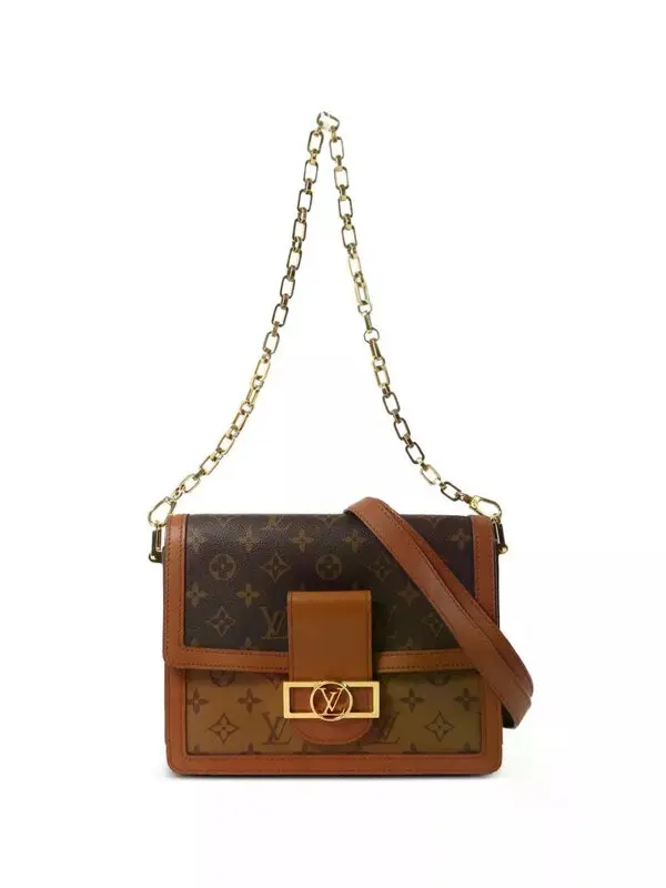 LOUIS VUITTON Dauphine Mm Monogram Reverse Shoulder Bag