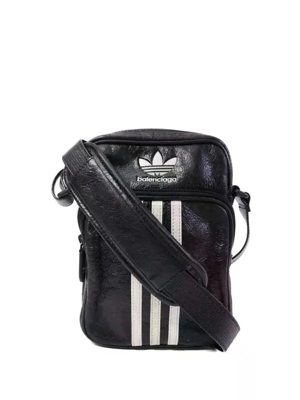 Balenciaga Logo-print Striped Messenger Bag