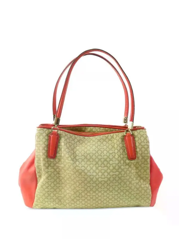 COACH VINTAGE Monogram Canvas Shoulder Bag