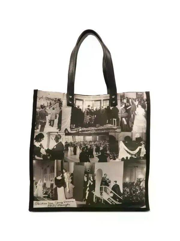 Dior Cruise 2025 Canvas Tote Bag - Black