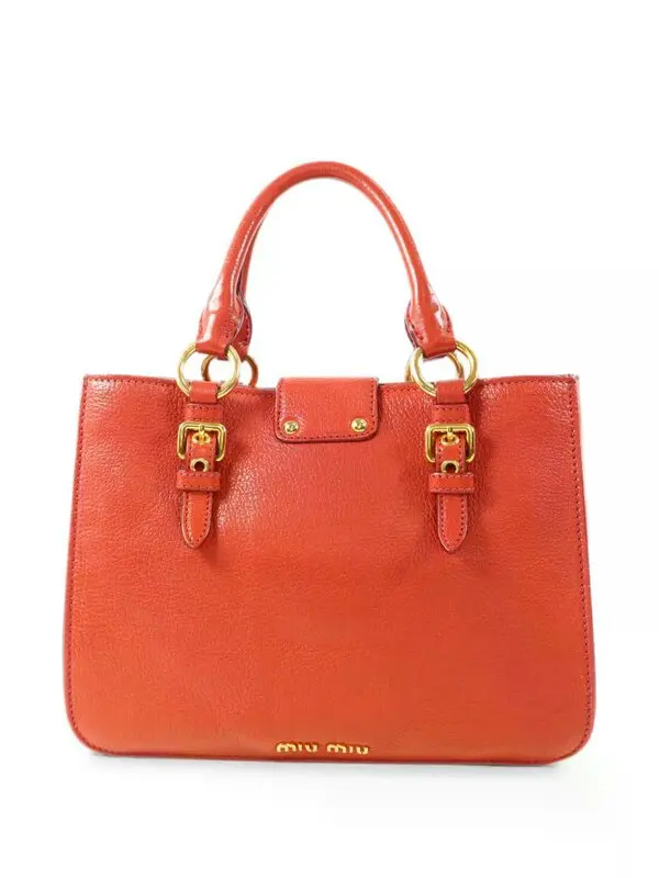 Miu Miu Buckled Leather Shoulder Bag