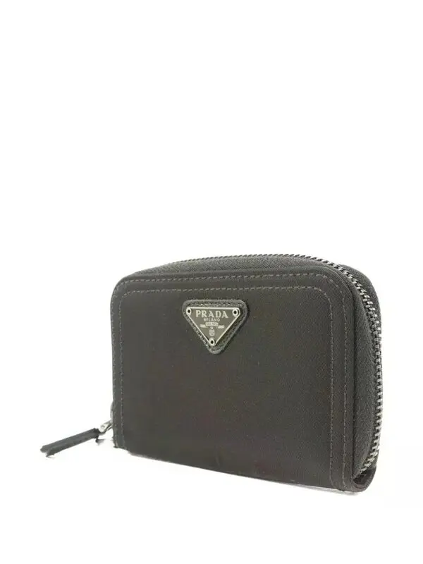 Prada Logo-plaque Card Case - Black