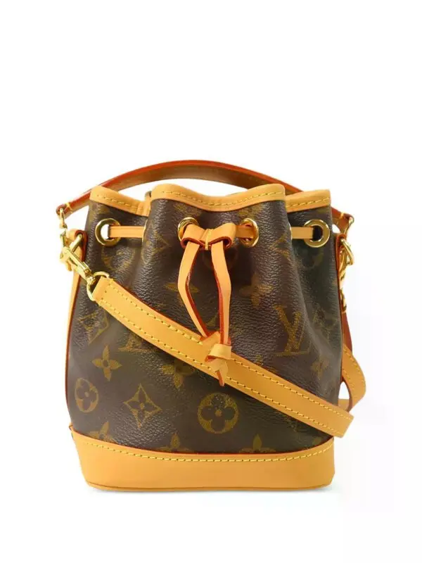 LOUIS VUITTON Nano Noe Monogram Canvas Bucket Bag