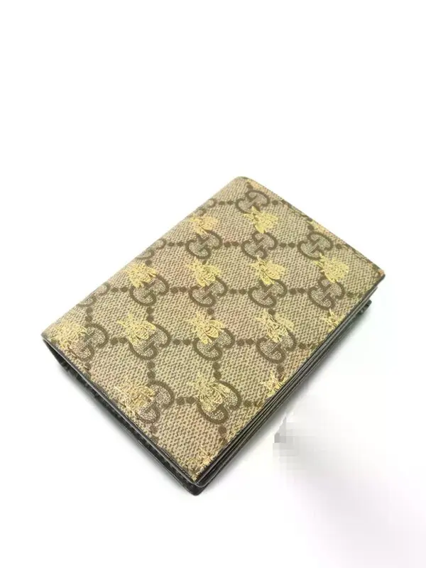 Gucci Gg Supreme Bees Folded Wallet