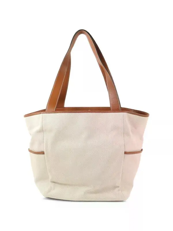 Delvaux Two-way Canvas Tote Bag