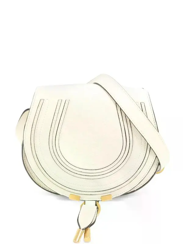 Chloé Small Marcie Leather Shoulder Bag - Neutrals