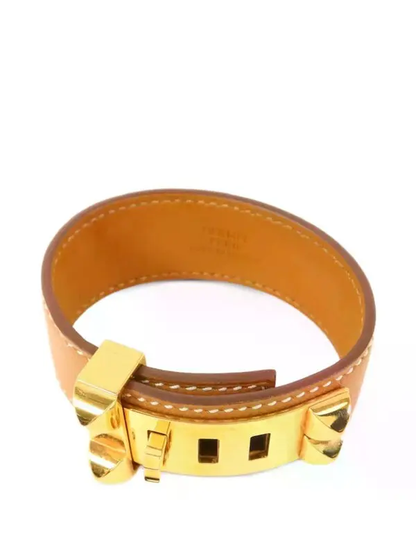 Hermès Collier De Chien 24 Leather Bracelet