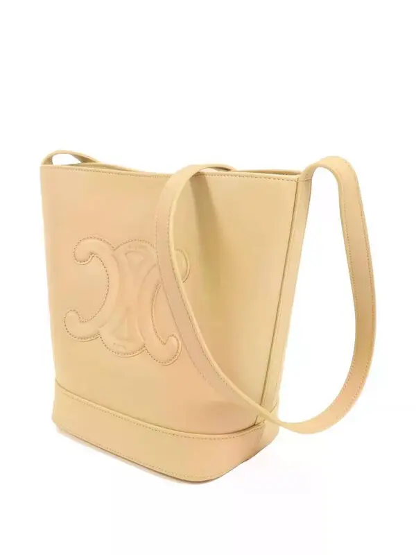 Celine Embossed Triomphe Shoulder Bag
