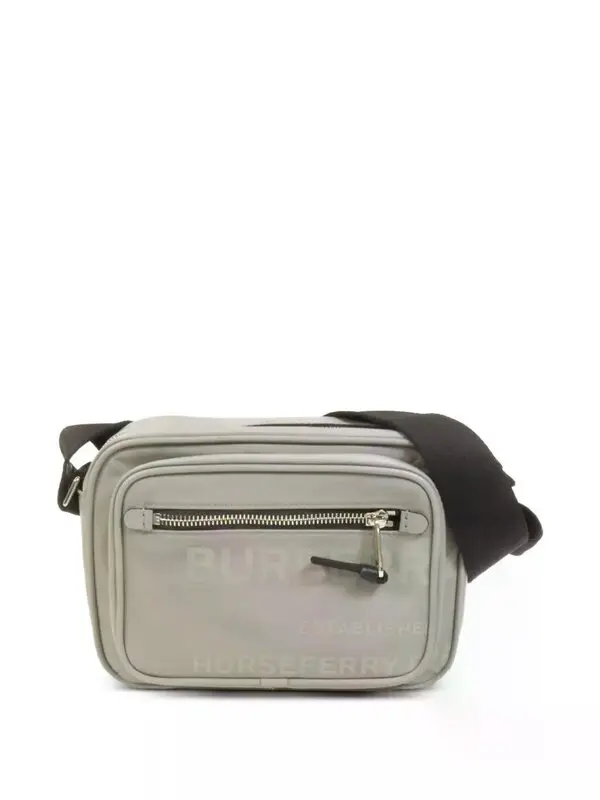 Burberry Horseferry Logo Shoulder Bag - Grey