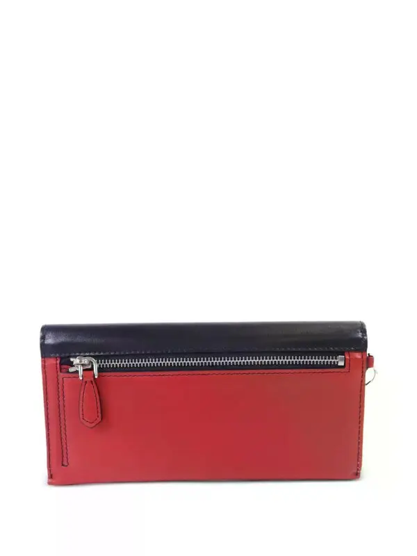 Prada Logo-embossed Leather Clutch Bag